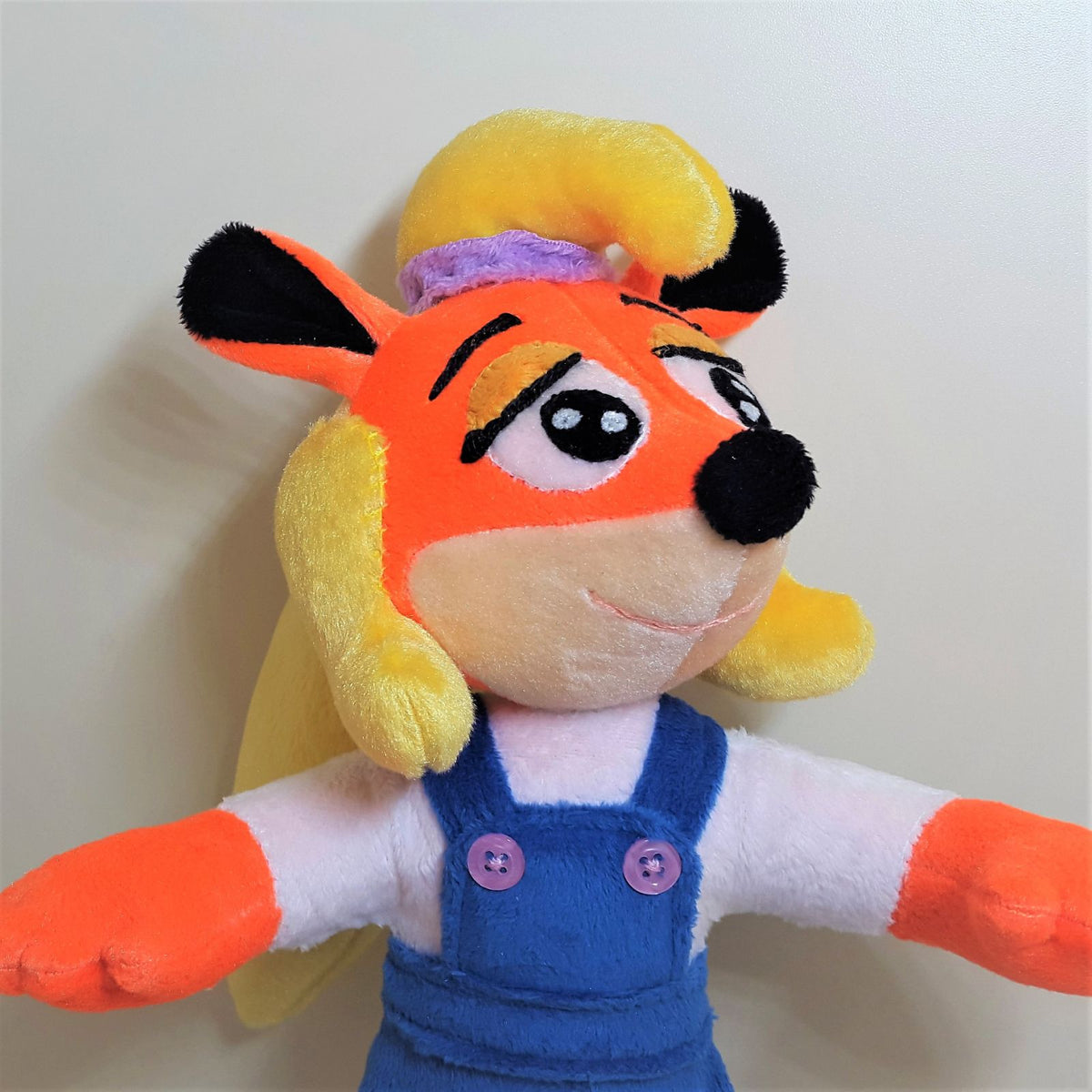 Handmade custom Coco Bandicoot the fox plush – AnnushkaToys Custom plush