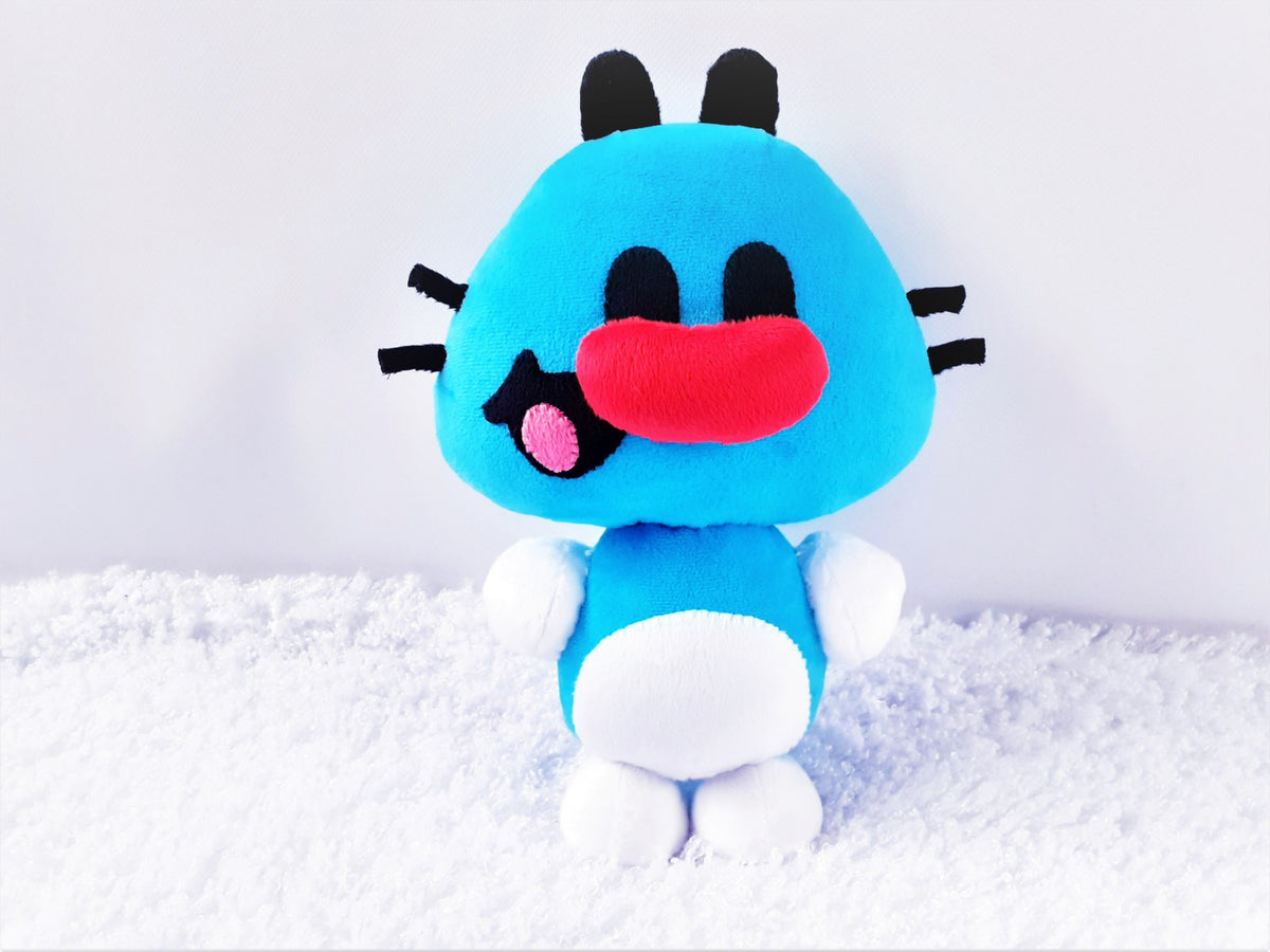 Funny blue cat plush – AnnushkaToys Custom plush